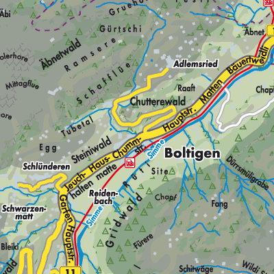 Boltigen - Stadtpläne und Landkarten