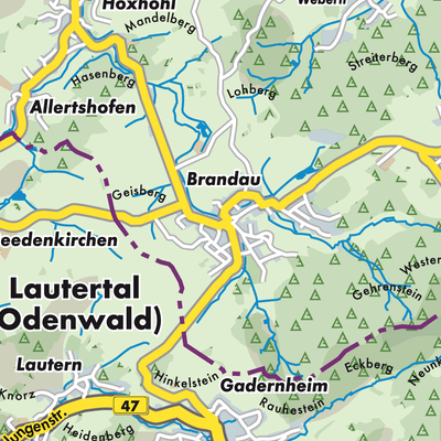 Brandau - Stadtpläne und Landkarten