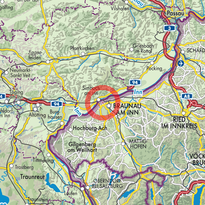 Braunau am Inn - Stadtpläne und Landkarten