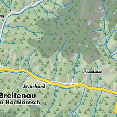 Breitenau am Hochlantsch - Stadtpläne und Landkarten