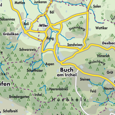 Buch am Irchel - Stadtpläne und Landkarten