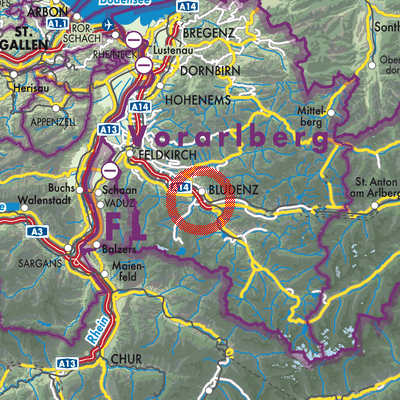 Bürs - Stadtpläne und Landkarten
