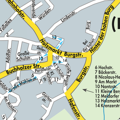 Burg (Dithmarschen) - Stadtpläne und Landkarten