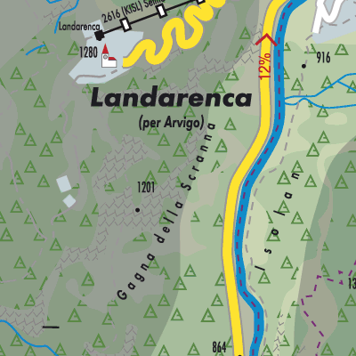 Calanca - Stadtpläne und Landkarten