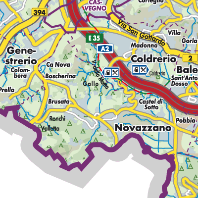 Circolo di Stabio - Stadtpläne und Landkarten