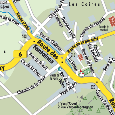 Cornol - Stadtpläne und Landkarten