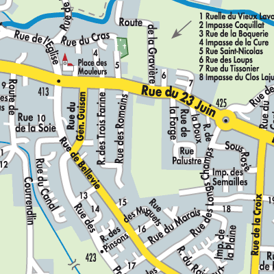 Courroux - Stadtpläne und Landkarten