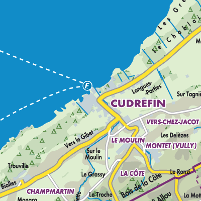 Cudrefin - Stadtpläne und Landkarten