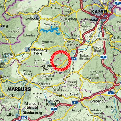 Densberg - Stadtpläne und Landkarten