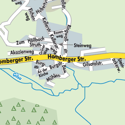 Densberg - Stadtpläne und Landkarten