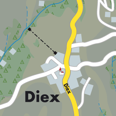 Diex - Stadtpläne und Landkarten