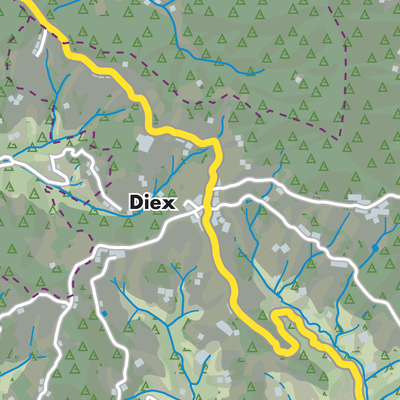 Diex - Stadtpläne und Landkarten
