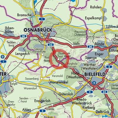 Dissen - Stadtpläne und Landkarten