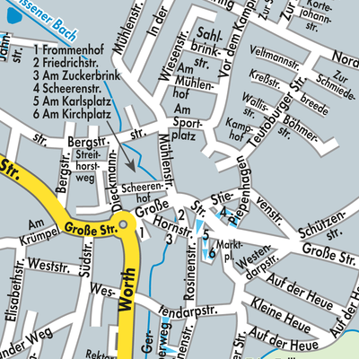 Dissen - Stadtpläne und Landkarten