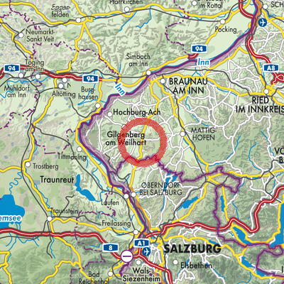 Eggelsberg - Stadtpläne und Landkarten