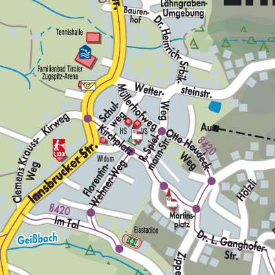 Ehrwald - Stadtpläne und Landkarten