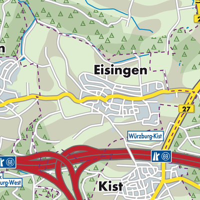 Eisingen - Stadtpläne und Landkarten