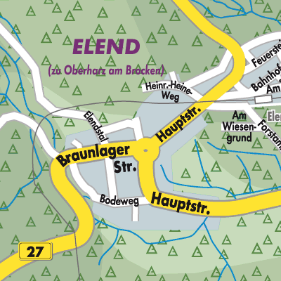 Elend - Stadtpläne und Landkarten