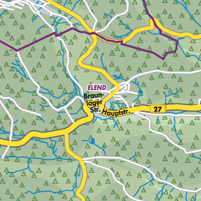 Elend - Stadtpläne und Landkarten