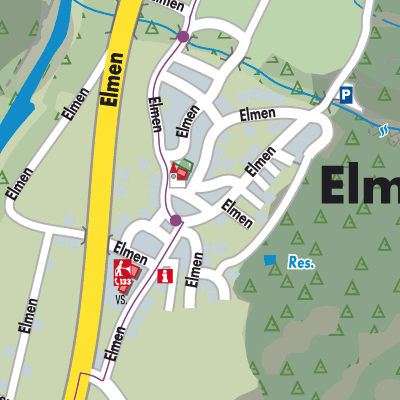 Elmen - Stadtpläne und Landkarten