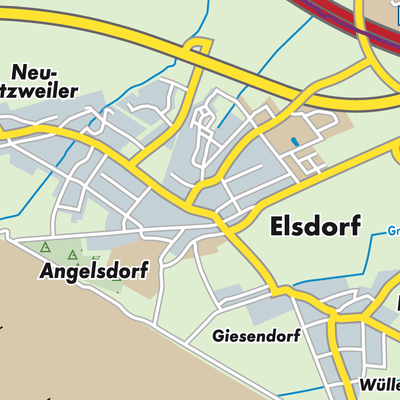 Elsdorf - Stadtpläne und Landkarten