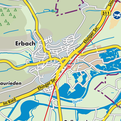 Erbach - Stadtpläne und Landkarten