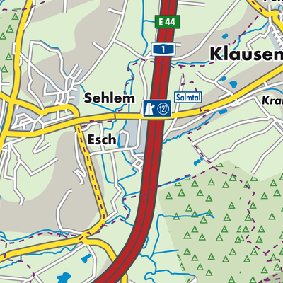 Esch - Stadtpläne und Landkarten