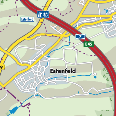 Estenfeld (VGem) - Stadtpläne und Landkarten