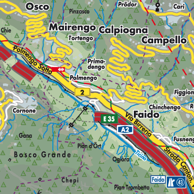 Faido - Stadtpläne und Landkarten