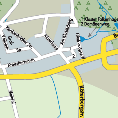 Falkenhagen - Stadtpläne und Landkarten