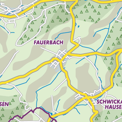 Fauerbach - Stadtpläne und Landkarten