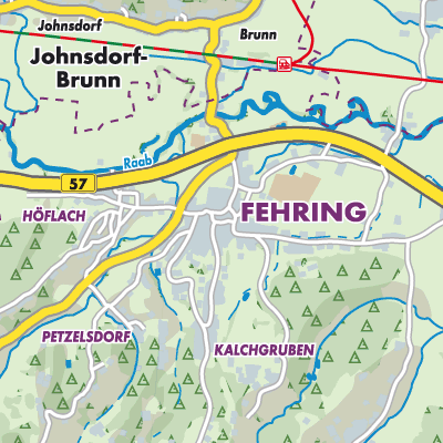 Fehring - Stadtpläne und Landkarten