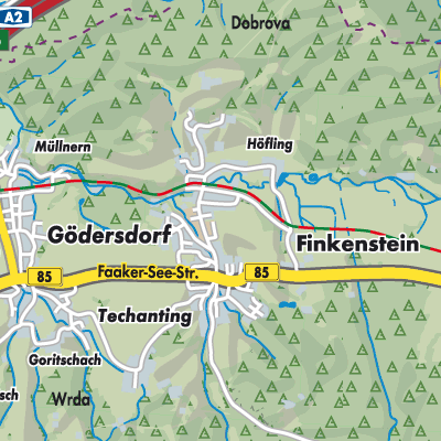 Finkenstein am Faaker See - Stadtpläne und Landkarten