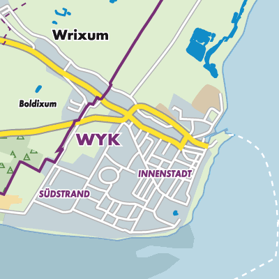 Föhr-Amrum - Stadtpläne und Landkarten