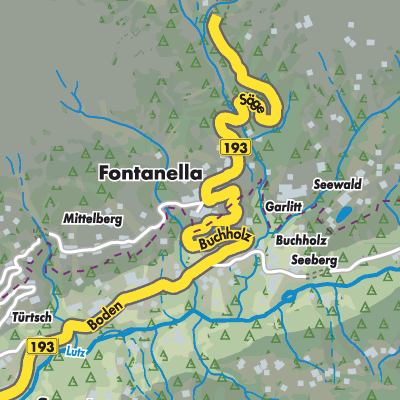 Fontanella - Stadtpläne und Landkarten