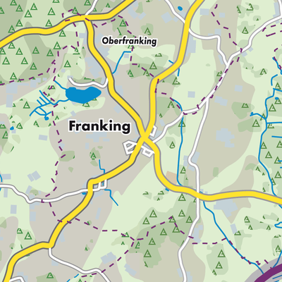 Franking - Stadtpläne und Landkarten