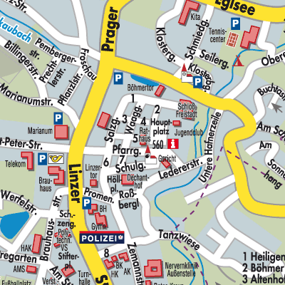 Freistadt - Stadtpläne und Landkarten