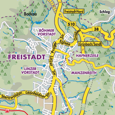 Freistadt - Stadtpläne und Landkarten