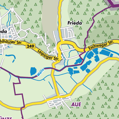 Frieda - Stadtpläne und Landkarten