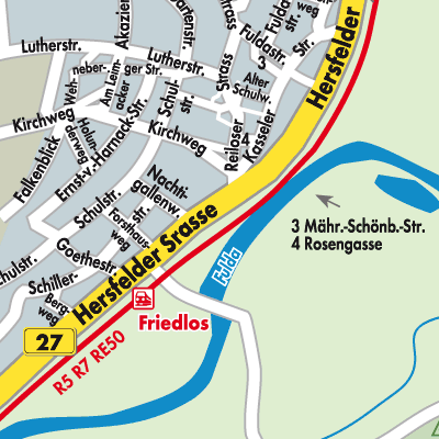Friedlos - Stadtpläne und Landkarten