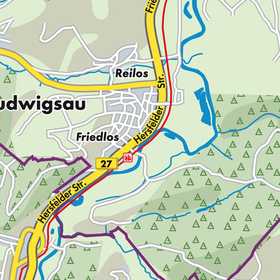 Friedlos - Stadtpläne und Landkarten