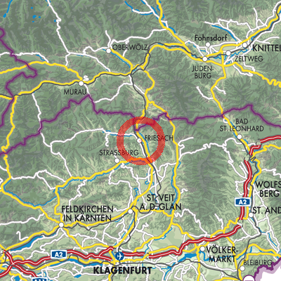 Friesach - Stadtpläne und Landkarten