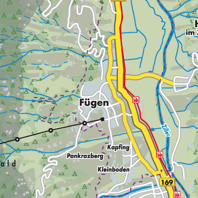 Fügen - Stadtpläne und Landkarten