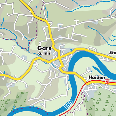 Gars am Inn - Stadtpläne und Landkarten
