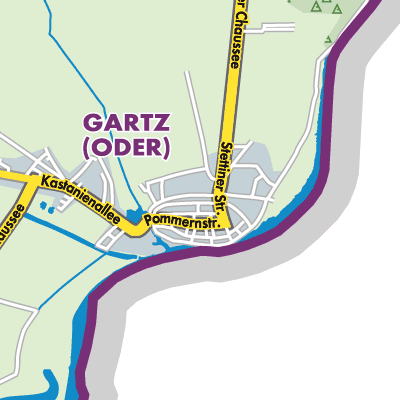 Gartz (Oder) - Stadtpläne und Landkarten