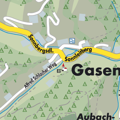 Gasen - Stadtpläne und Landkarten