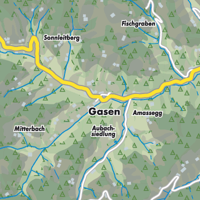 Gasen - Stadtpläne und Landkarten