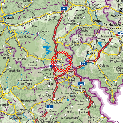 Gefell - Stadtpläne und Landkarten