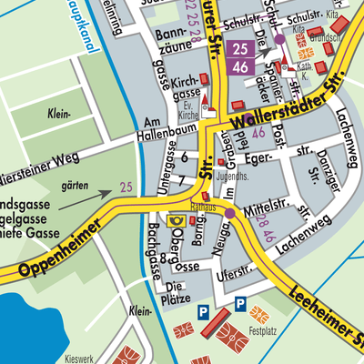 Geinsheim - Stadtpläne und Landkarten