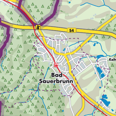 Bad Sauerbrunn - Stadtpläne und Landkarten